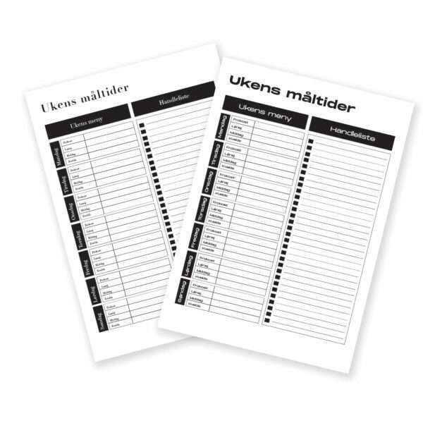 Ukesmeny planlegger basic » NAMELESS